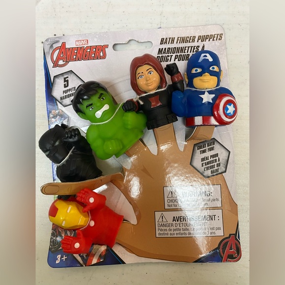 Marvel | Toys | Marvel Finger Puppets Bath | Poshmark